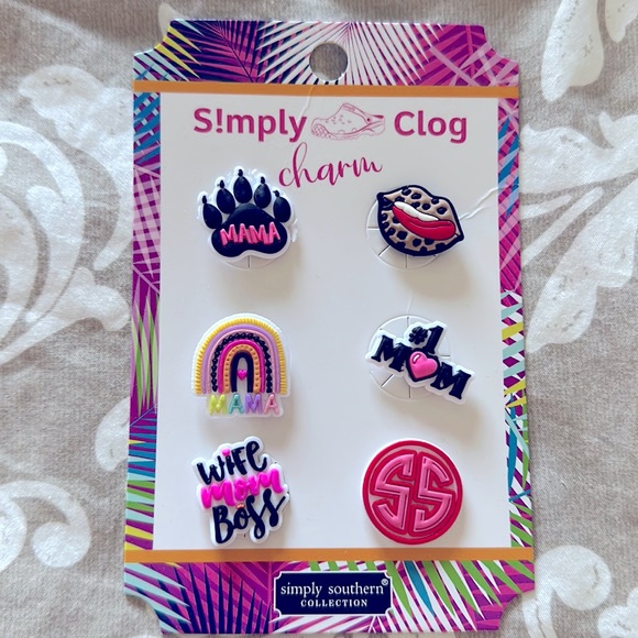 Simply Southern | Shoes | New Simply Southern Clog Croc Charms Mom Mama ...